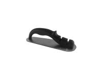 China Tungsten Ceramic Rod Black Two Step Knife Sharpener With Stabilization Bottom 177g for sale