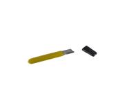 China Tungsten Steel Pocket Knife Sharpener With PVC Flexible Glue Grip 105 * 12 * 5mm for sale