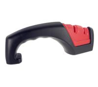 China Black And Red Two Step Knife Sharpener , Edge Grip Knife Sharpener With White Box Package for sale