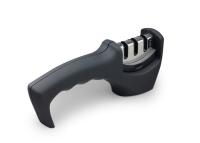 China Black Color Kitchen Knife Sharpener With Rubber Painting For Ceramic Knife for sale