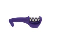 China Black Color Kitchen Knife Sharpener With Rubber Painting For Ceramic Knife for sale