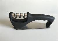 China Portable Home Knife Sharpener / Walmart Knife Sharpener With Stainless Steel Base for sale
