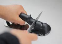 China Precision Stainless Steel Knife Sharpener Black With Non - Slip Steel Bottom for sale