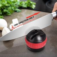 China 2 Step Knife Sharpener With Suction Pad , Manual Kitchen Knife Sharpening Tool for sale