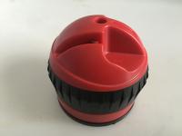 China Red Black Plastic Knife Sharpener With Suction Cup For Housewife for sale
