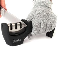 China ABS Diamond Kitchen Knife Sharpener 3 Stage Knife Sharpening Tool for sale