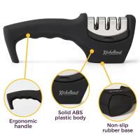 China Patented Durable Kitchen Knife Sharpener , Chef Knife Sharpening 184g 205 * 50 * 70mm for sale