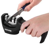 China Professional Kitchen Knife Sharpener Diamond Hone Knife Sharpener For Ceramic & Metal Knife for sale