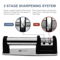 China Stainless Steel Tungsten Carbide Knife Sharpener EVA Cushion For Beginners for sale