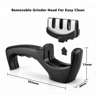 China Professional Kitchen Knife Sharpener , ABS Diamond Wheel Knife Sharpener for sale