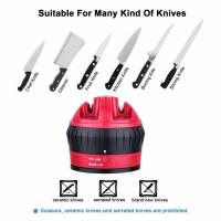 China Professional Mini Manual Kitchen Knife Sharpener Butcher Knife Sharpener 2 Stage for sale