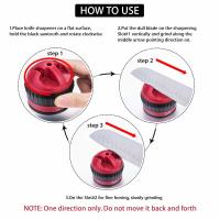 China Professional Mini Manual Kitchen Knife Sharpener Butcher Knife Sharpener 2 Stage for sale
