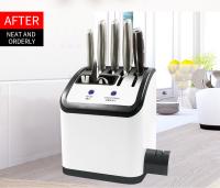 China Modern Knife Storage Block with Bristles Perfect for Home Restaurant/ Bamsira_BSCI,FSC for sale