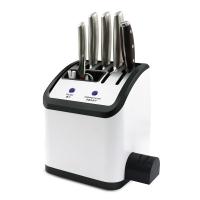 China New Design Multifunction Uv Sterilizer Knife Block With Sharpener for sale