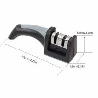 China Home Use 2 Stages Handed Metal Kitchen Utensils Knife Sharpener First Use for sale