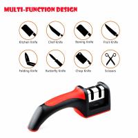 China Home Use 2 Stages Handed Metal Kitchen Utensils Knife Sharpener First Use for sale