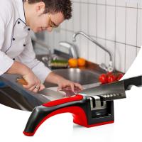 China Home Use 2 Stages Handed Metal Kitchen Utensils Knife Sharpener First Use for sale