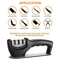 China Kitchen Knife Set Knife Sharpener Ceramic Knives 3 Stages Kitchen Gadget for sale