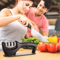 China Kitchen Knife Set Knife Sharpener Ceramic Knives 3 Stages Kitchen Gadget for sale