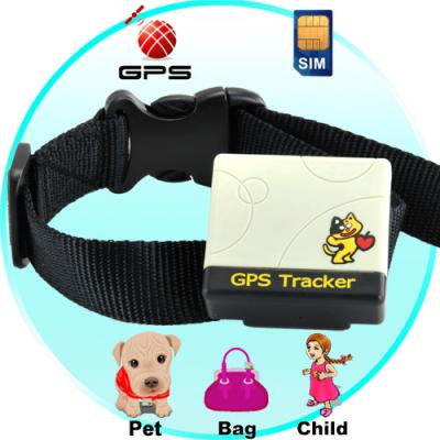 China Pet animal dog cat GPS Tracker with collar W/ web tracking on Google Map on mobile phone for sale