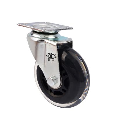 China Hot Selling 2021 Machine Transmission Equipment Silent 3 Inch Wheel Swivel Caster Swivel Caster With Brake for sale