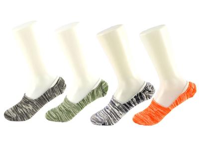 China Unisex Adults Non Slip Invisible Socks Yellow No Show Liner Socks Antibacterial 76% Cotton for sale