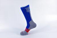 China Green Athletic Basketball Socks 64% Nylon 20% Spandex Anti-Bacterial Anti-Slip Custom Size for sale