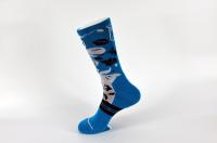 China Green Athletic Basketball Socks 64% Nylon 20% Spandex Anti-Bacterial Anti-Slip Custom Size for sale