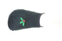 China Black Adult Anti Slip Nylon Running Socks 144 Needle 70% Nylon Cotton Blend for sale