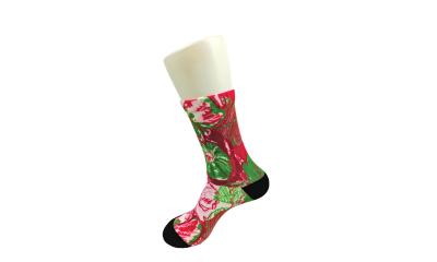 China Custom Photo Print Socks Antibacterial Knitted Sporty Socks Adult Cotton 100-200 Characters for sale