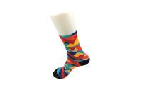China Custom Size Anti-Bacterial Knitted 3D Printed Socks Unisex Adult Organic Cotton 1 Pair for sale