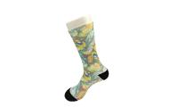China Blue / Green Knitted Unisex 3D Printed Socks With Sweat Absorbent Materials for sale