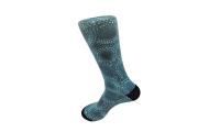 China Odor Resistant Long Printed Socks , Blue Unisex Adults Novelty Ankle Socks for sale