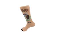 China Odor Resistant Long Printed Socks , Blue Unisex Adults Novelty Ankle Socks for sale