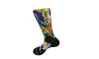 China Custom 3D Printed Quick Dry Socks Spandex Nylon Anti Slip One Size Fits All for sale