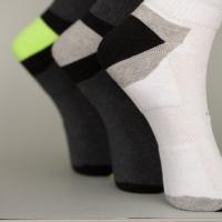China Elastane Black Athletic Ankle Socks With Anti - Foul / Sweat - Absorbent Material for sale