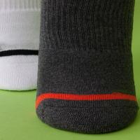 China Custom Color Striped Men's Ankle Socks 40% Cotton 22% Spandex Athletic Socks for sale