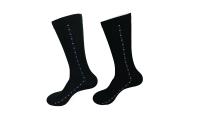 China Black Elastane Anti - Bacterial Diabetic Friendly Socks For Unisex Adults for sale