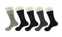 China Knitted Anti Bacterial Cotton Dress Socks With Snngging Resistance Material for sale
