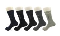 China Knitted Anti Bacterial Cotton Dress Socks With Snngging Resistance Material for sale