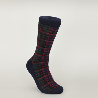 China Anti Bacterial Mens Dress Socks 75% Cotton 23% Spandex Black Cool Acrylic Summer Socks for sale