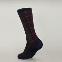 China Anti Bacterial Mens Dress Socks 75% Cotton 23% Spandex Black Cool Acrylic Summer Socks for sale