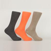 China Orange Bamboo Fiber Cotton Dress Socks 168 Needle Anti Bacterial Elastane Men for sale