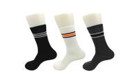 China Anti-Bacterial Cashmere Cotton Dress Socks 168 Needle 75% Cotton Color Stripes for sale