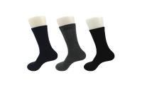 China Anti-Bacterial Cashmere Cotton Dress Socks 168 Needle 75% Cotton Color Stripes for sale