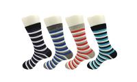 China Anti-Bacterial Cashmere Cotton Dress Socks 168 Needle 75% Cotton Color Stripes for sale