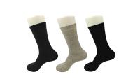 China Grey Cashmere Mens Striped Dress Socks 168 Needle Cotton Spandex Custom Size OEM Athletic Socks for sale