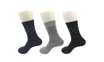 China Black OEM Cotton Dress Socks 168 Needle 75% Cotton 23% Spandex 2% Elastane Adult Size Custom for sale