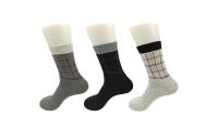 China Black OEM Cotton Dress Socks 168 Needle 75% Cotton 23% Spandex 2% Elastane Adult Size Custom for sale