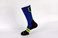 China Custom Elastane Athletic Basketball Socks 75% Cotton 3% Spandex Breathable Anti Foul for sale